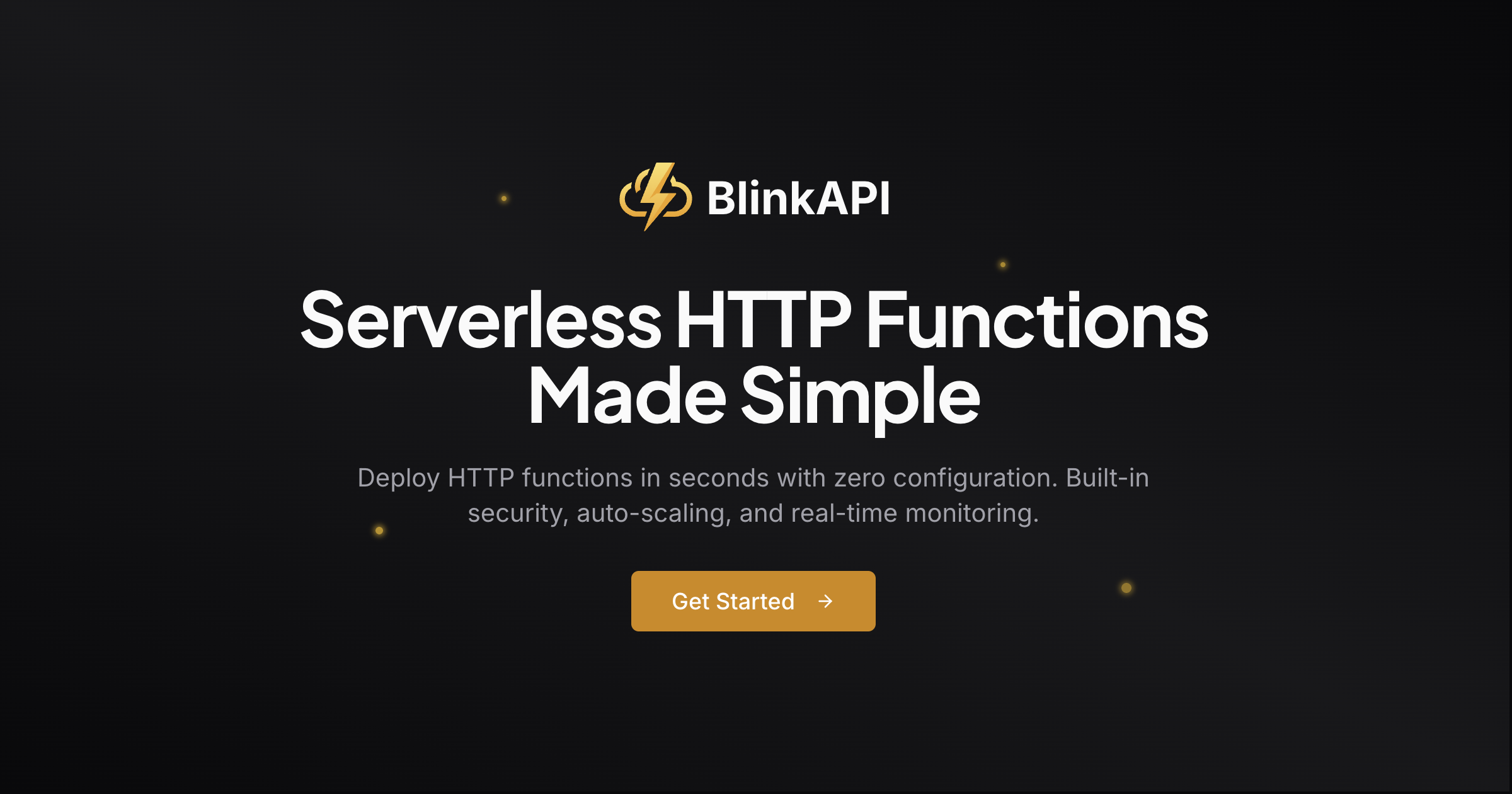 BlinkAPI - Serverless HTTP Functions Made Simple BlinkAPI - Serverless HTTP Functions Made Simple